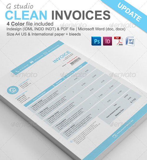 Professional Invoice and Proposal Templates - DzineWatch