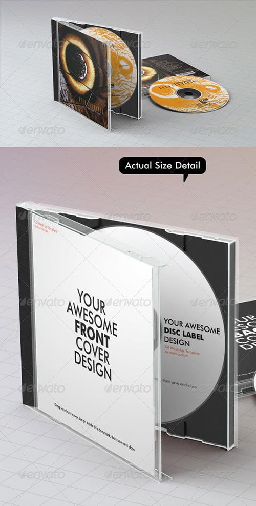 Cd Case Template Actual Size